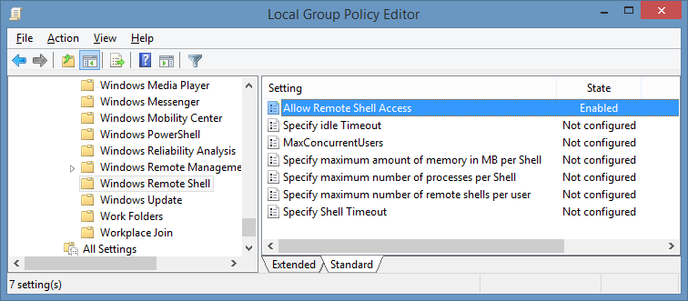 The WS-Management service cannot process the request. The service is ...