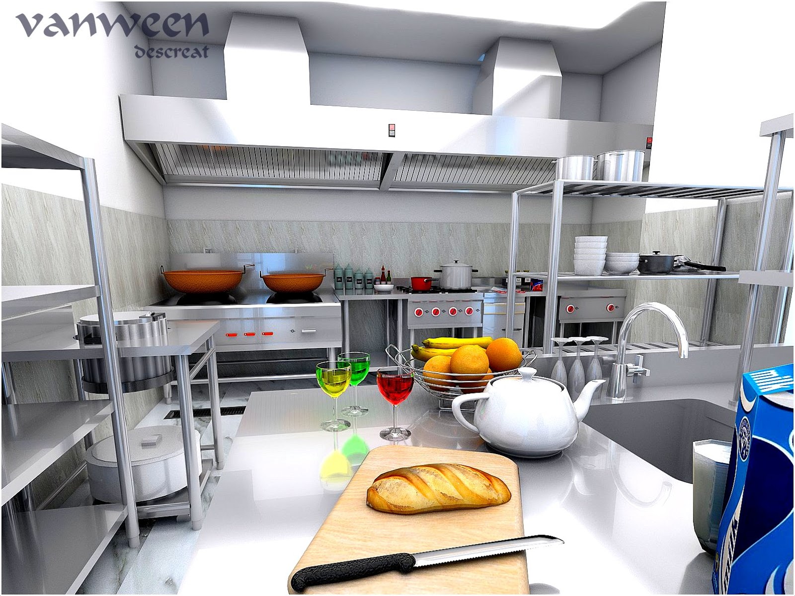 Konsep Desain Dapur Hotel, Dapur Minimalis