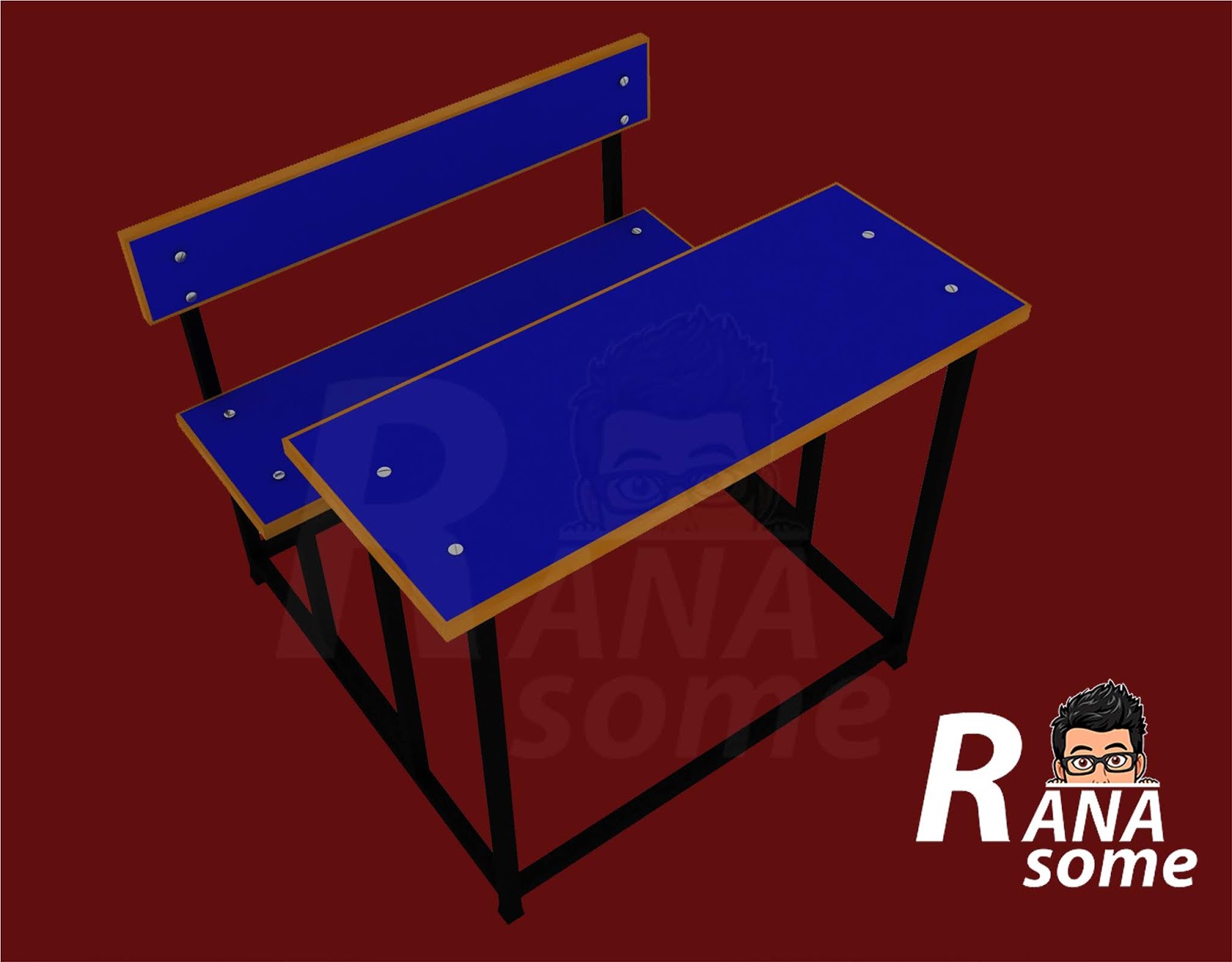 School Bench Model