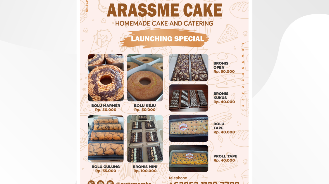 Jasa desain poster promosi makakan roti donat berserta daftar menu ...