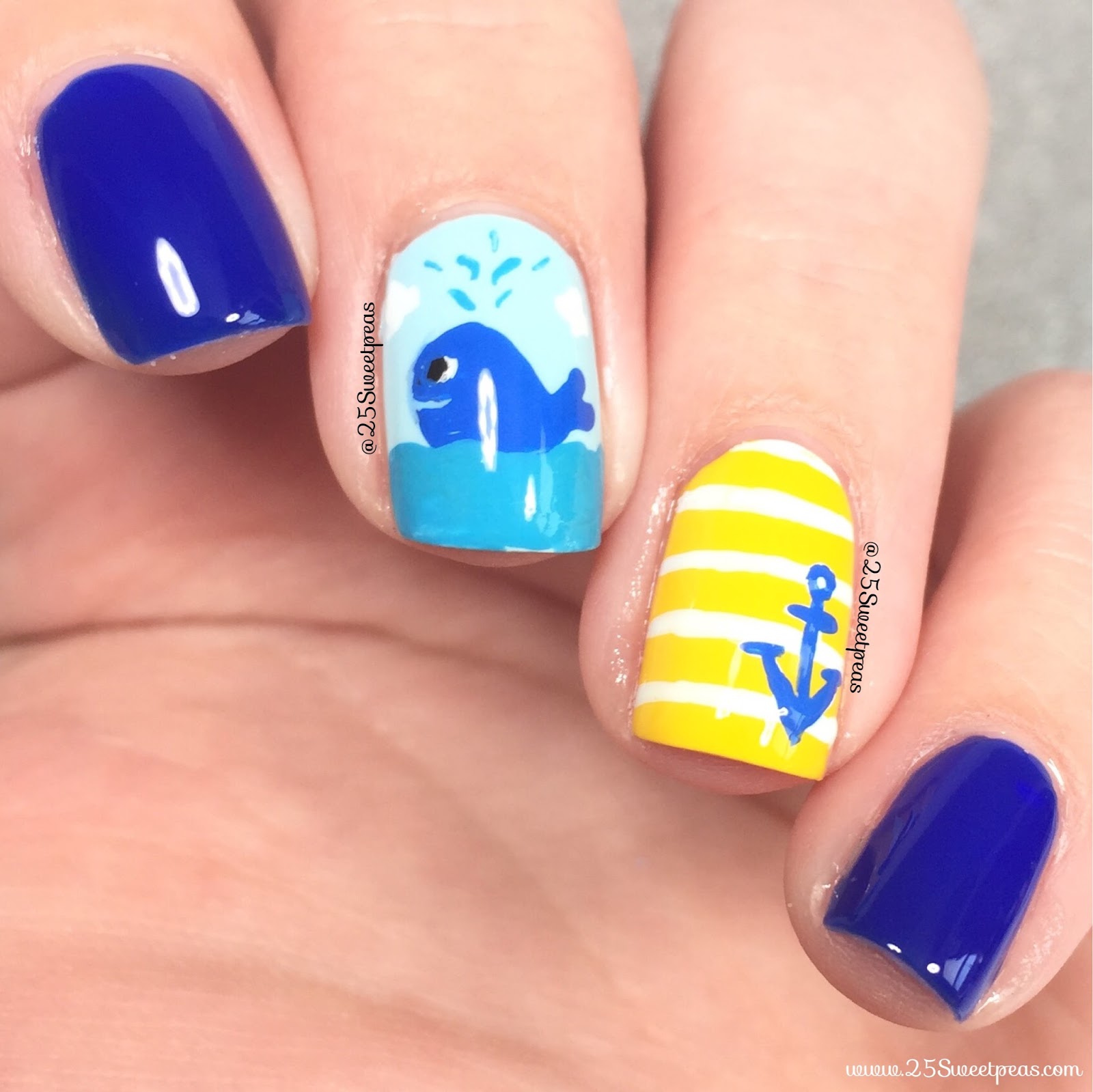 Whale Nail Art