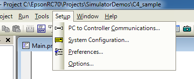 EPSON RC+ Integrated Development Environment (IDE) | Robotics University