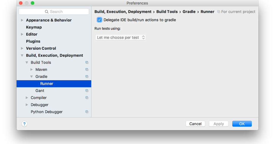 Gradle Goodness: Delegate Build And Run Actions To Gradle In IntelliJ IDEA - Messages from mrhaki