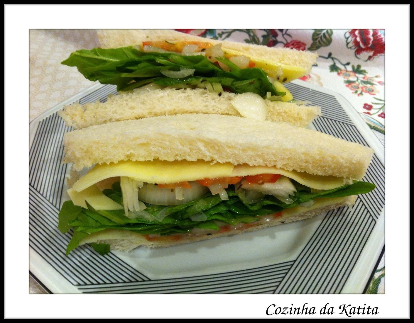 Cozinha da Katita: Lanche de misto frio com Rúcula