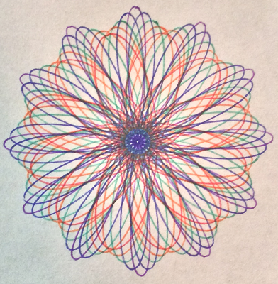 Spirograph Designs: Spirograph Ring 144/96 & Wheel 56 Design with instructions