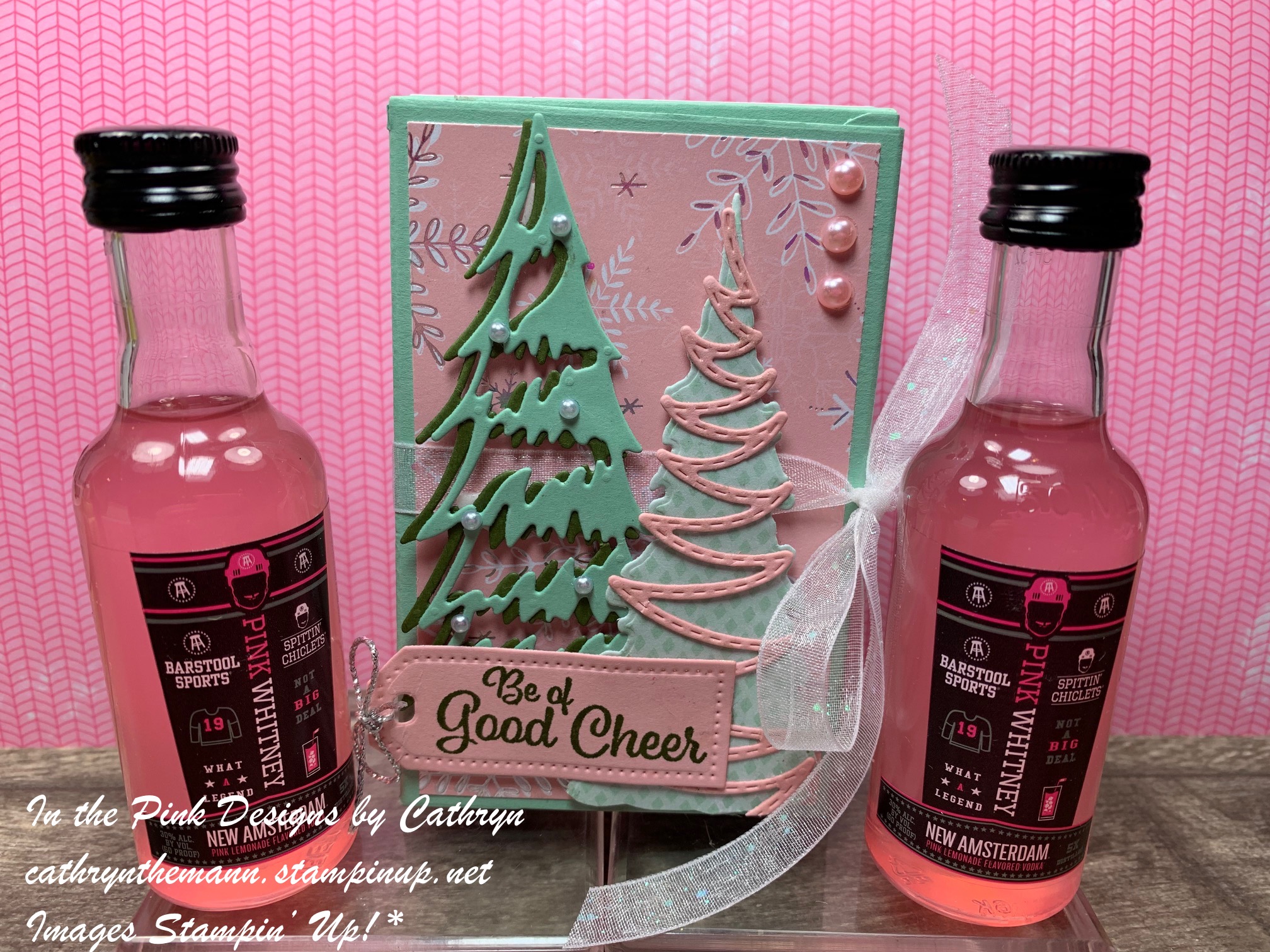 In the Pink, Designs by Cathryn: PINK WHITNEY DOUBLE MINI LIQUOR GIFT ...