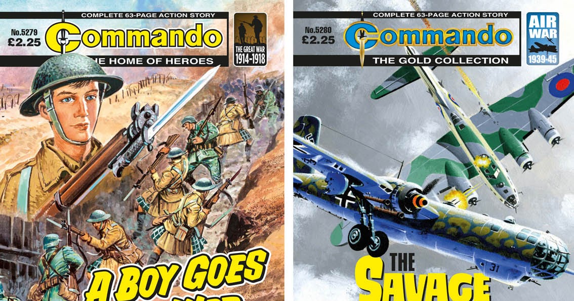 BLIMEY! The Blog of British Comics: This week's COMMANDO comics...