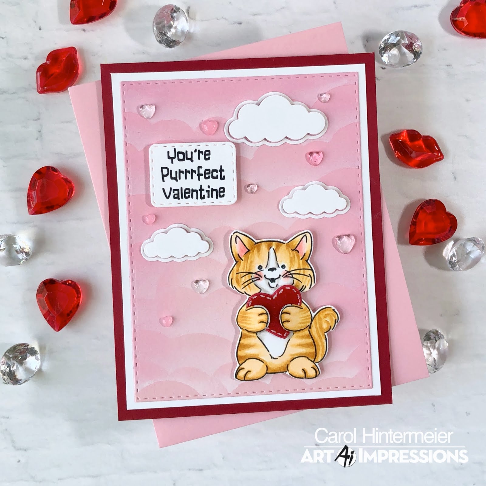 Art Impressions Blog: Lovable Animals Valentines Cards | Art Impressions