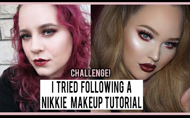I TRIED FOLLOWING A NIKKIETUTORIALS MAKEUP TUTORIAL - Cherry Colors ...