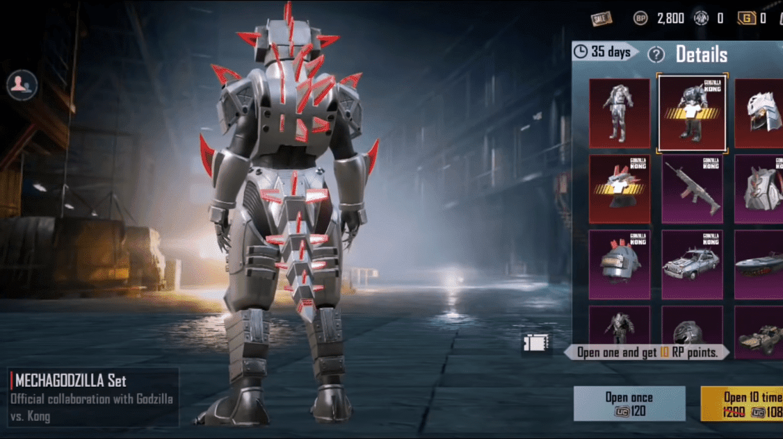 UPCOMING MECHA-GODZILLA SKINS PUBG MOBILE | BEEHIVETECH