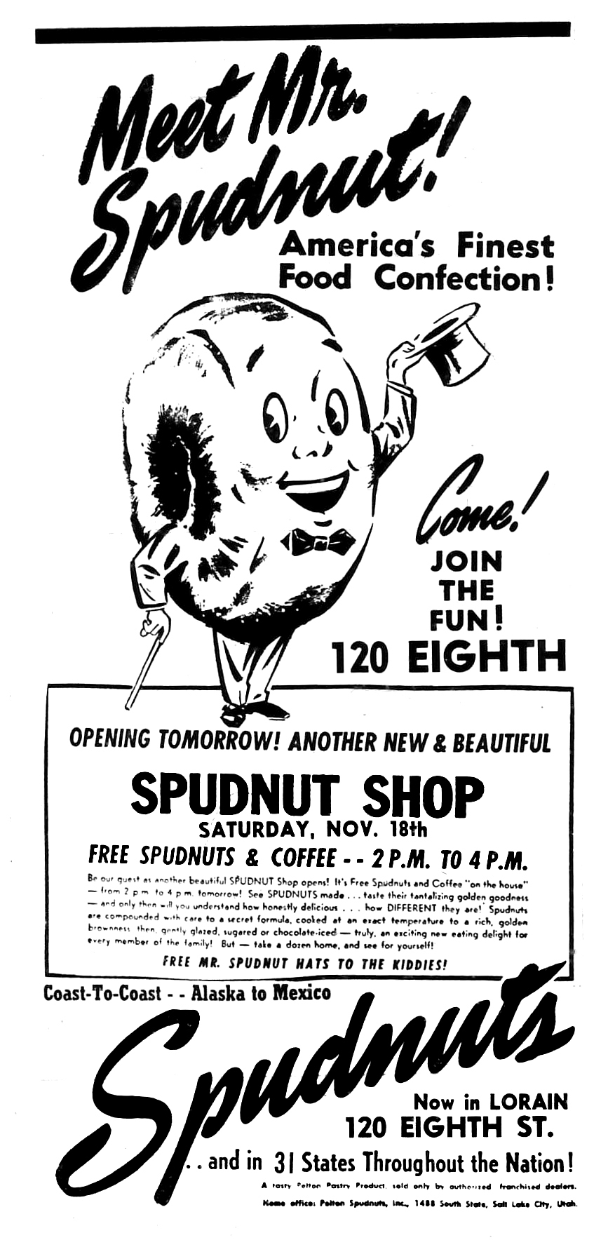 Brady's Bunch of Lorain County Nostalgia: Spudnuts Come to Lorain ...