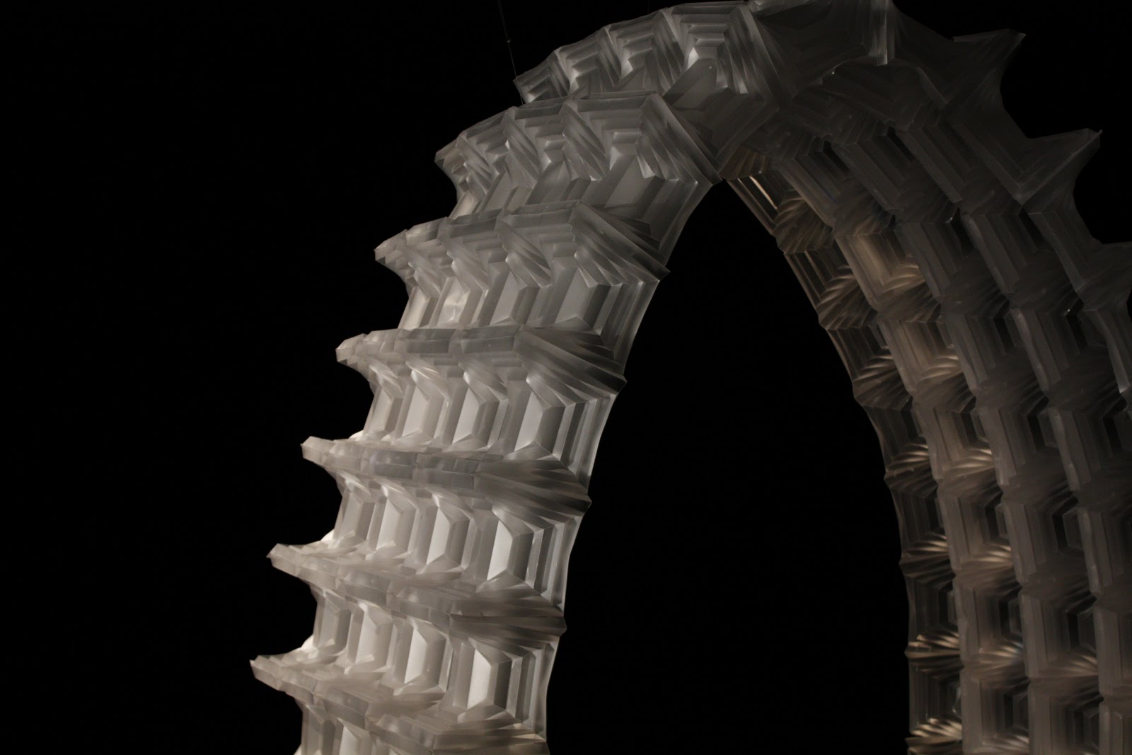 Digital Fabrication: Parallel Pleated Origami Arch - Mathew Schwartz