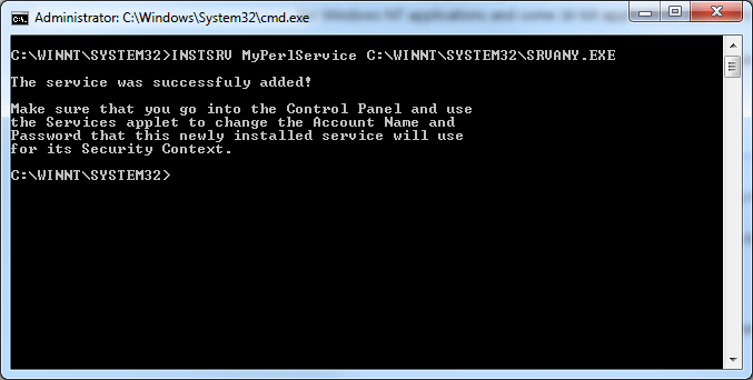 Easy Stuffs Run Perl Script As A Windows Service
