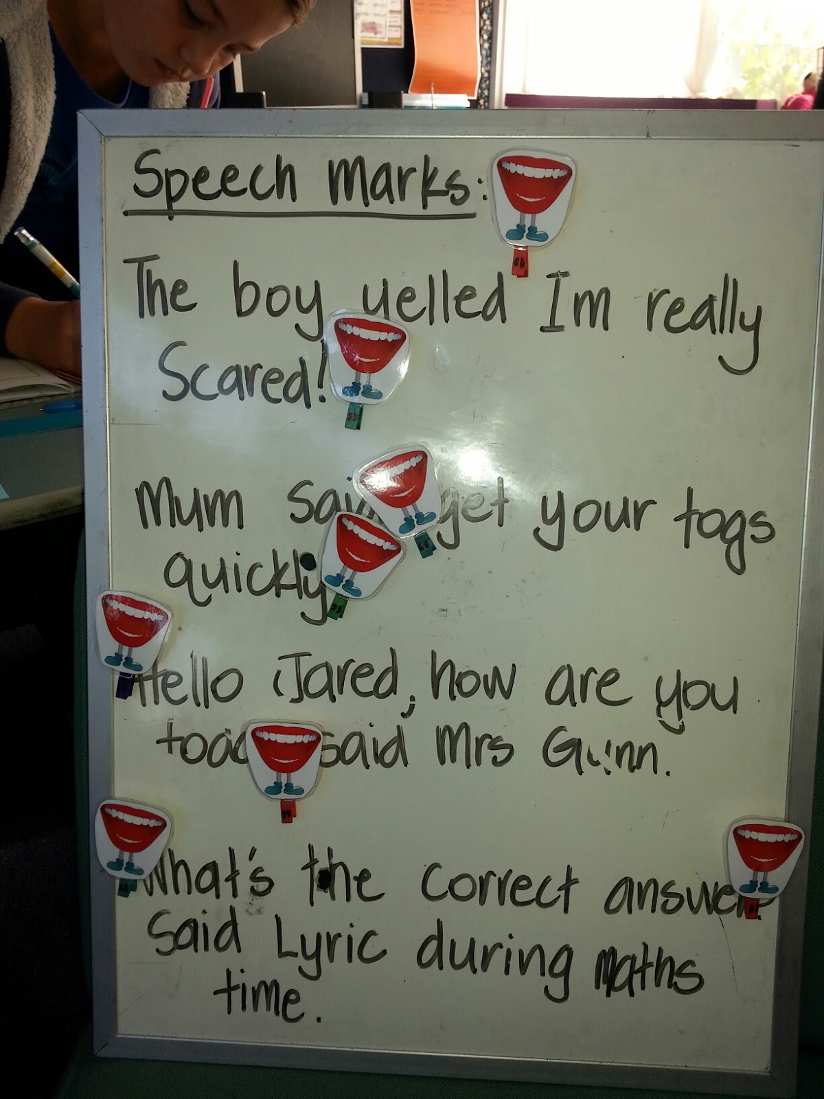 Tales of a Senior School Teacher!: Teaching Speech Marks