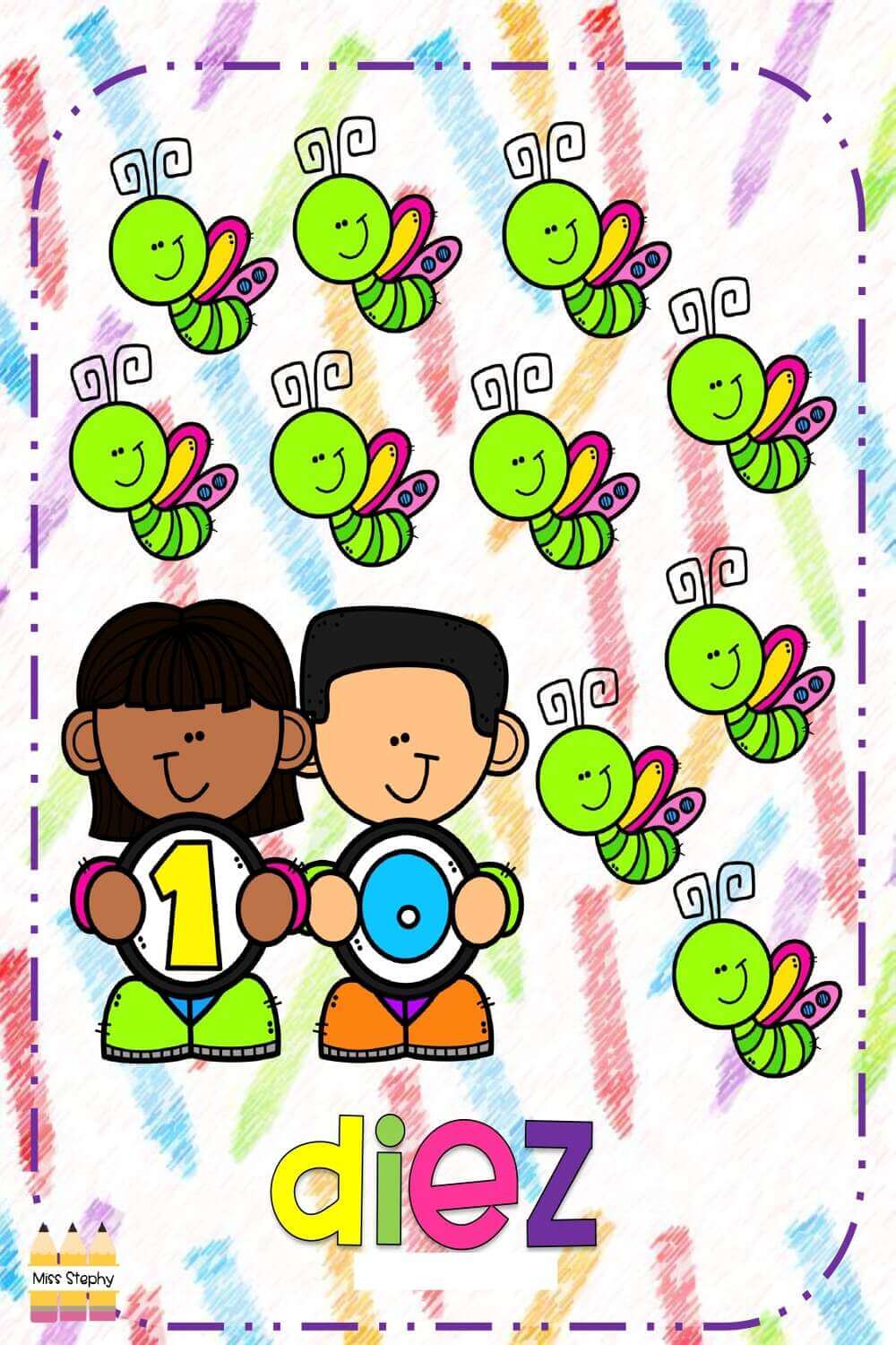 Tarjetas de Conteo del 1 al 10 | Mundo de Rukkia