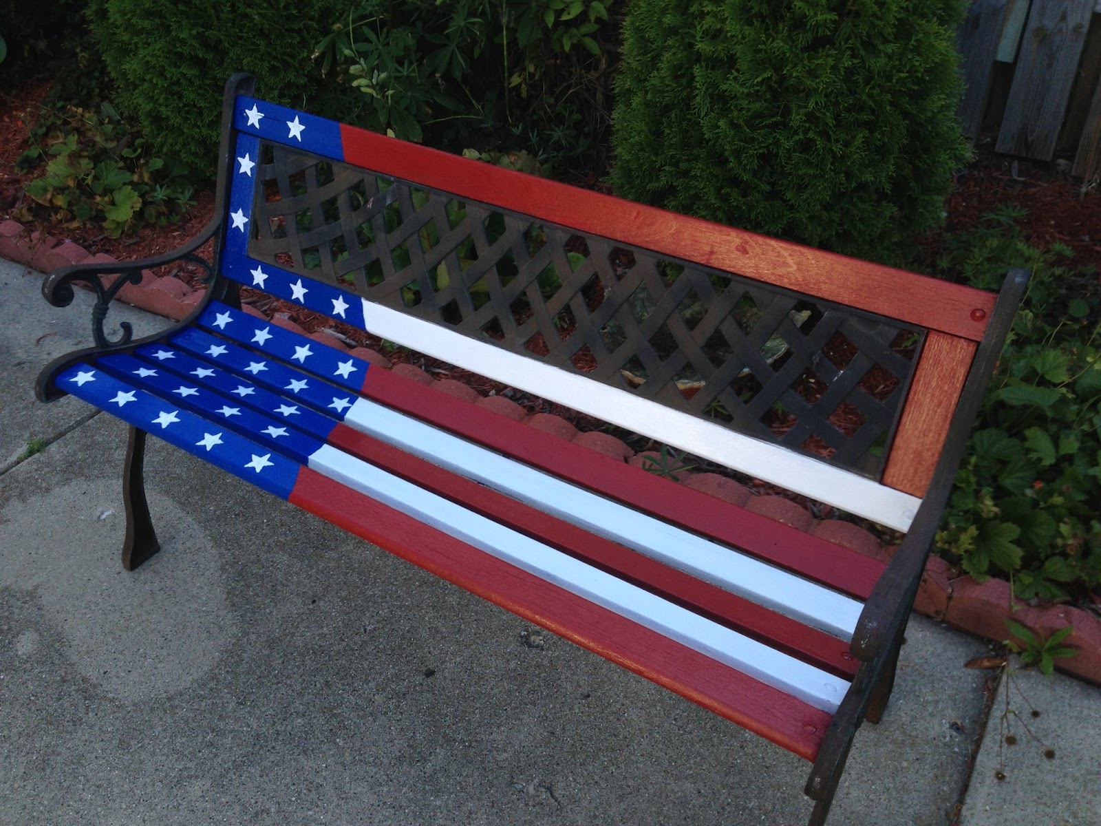 Patti's Creations: Painted Bench