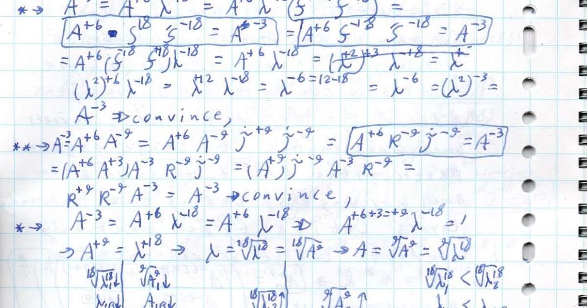 many physics encyclopedias of many physics variables: (A^-3)(A^+6) page 133