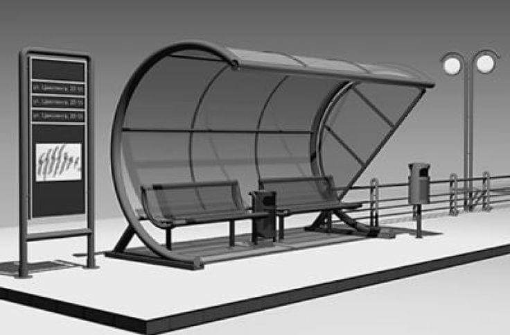 37 Desain halte bus