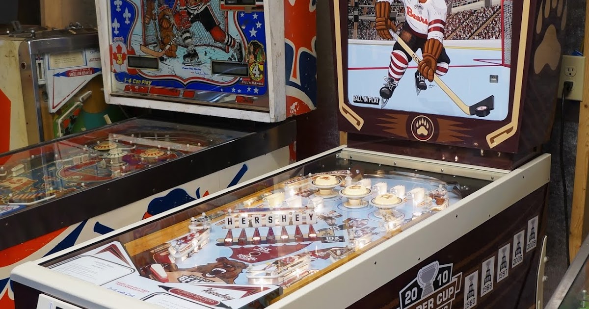 GameroomPinball.com: Custom Hershey Bears Pinball Machine