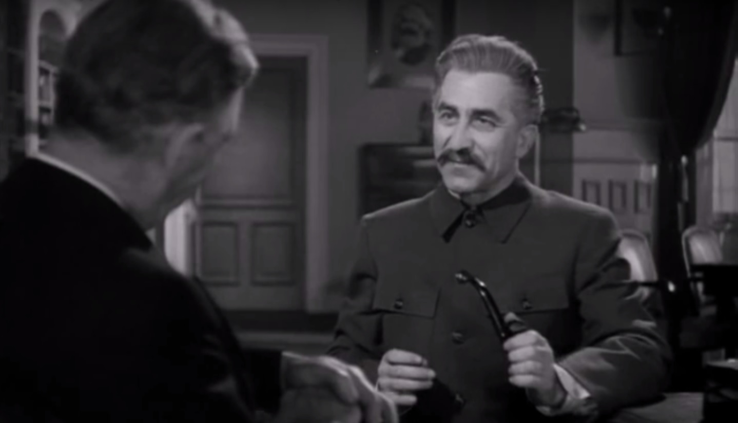 1943. Stalin Previews the Hollywood Film "Mission to Moscow"