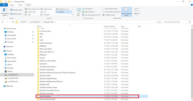 Get Access to WindowsApps Folder in Windows 10