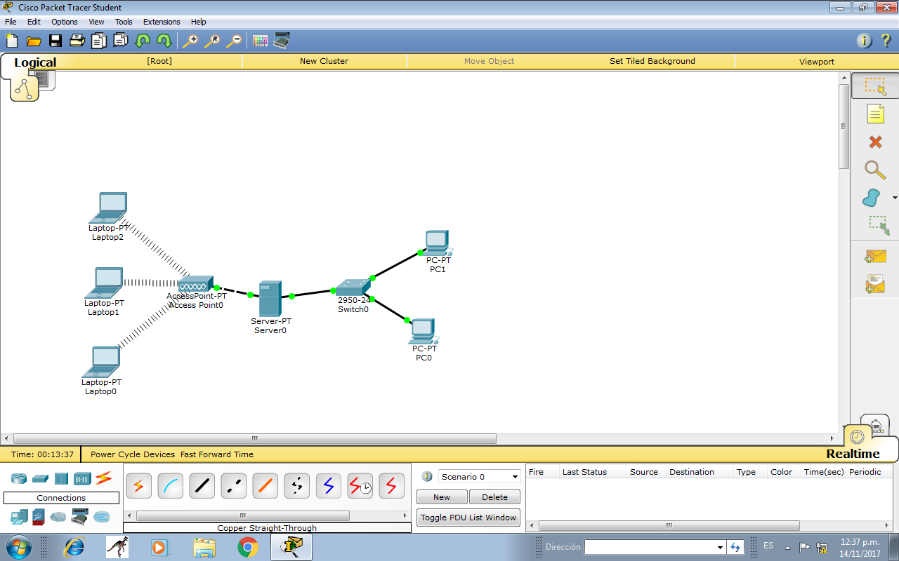 instalación y configuración de aplicaciones y servicios: prácticas de 3 parcial en packet tracer