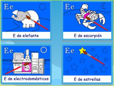 Jugando y aprendiendo juntos: Aprendo a leer y a escribir. La E