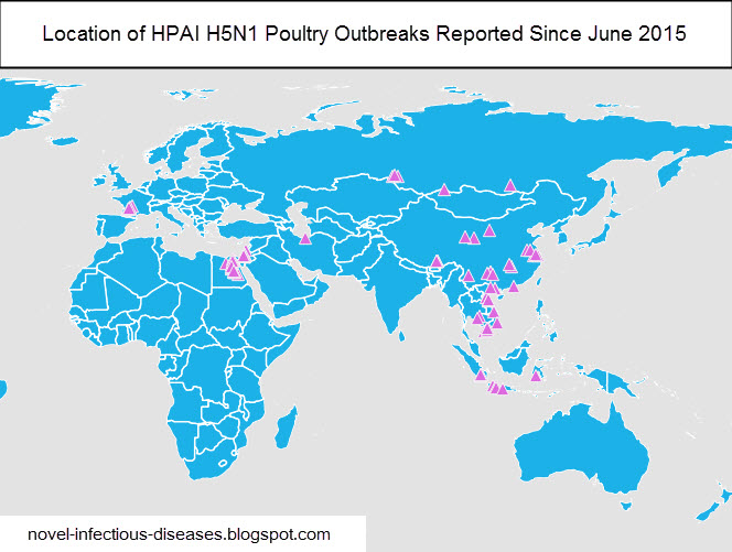 NOVEL INFECTIOUS DISEASES: Observations on H5N1 Bird Flu in 2015