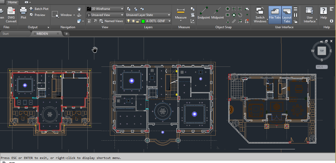 Modern villa CAD drawings - FantasticEng