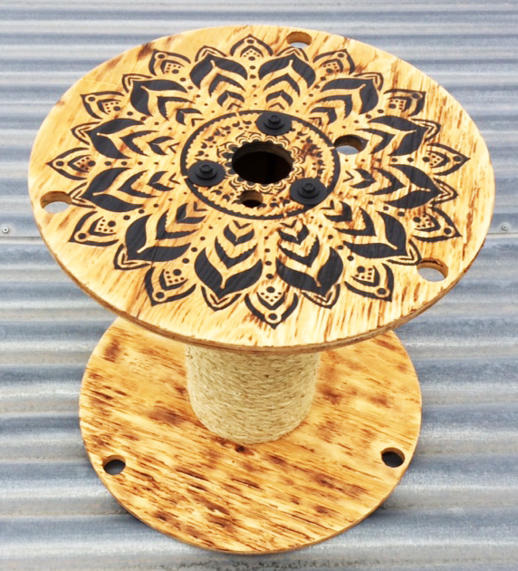 DIY Cable Spool Cat Scratching Post