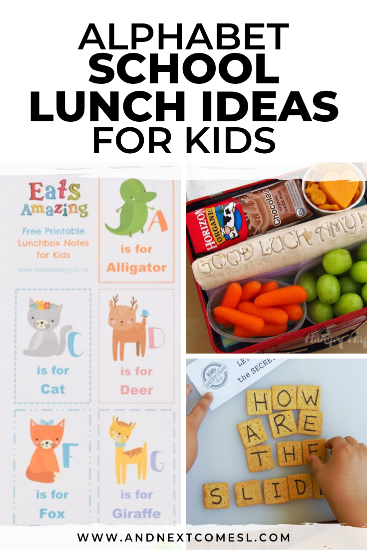 The Best Alphabet School Lunch Ideas for Kids with Hyperlexia | And ...