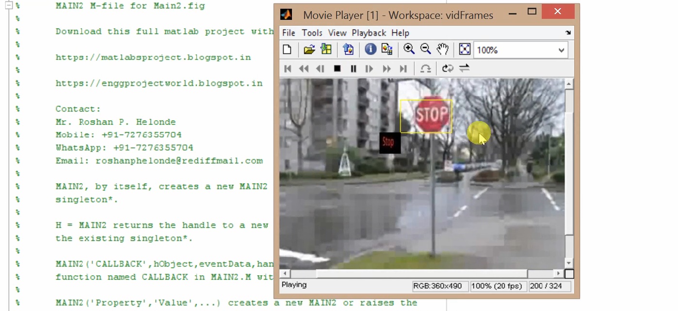 Traffic Sign Recognition using Image Processing Matlab Project with ...