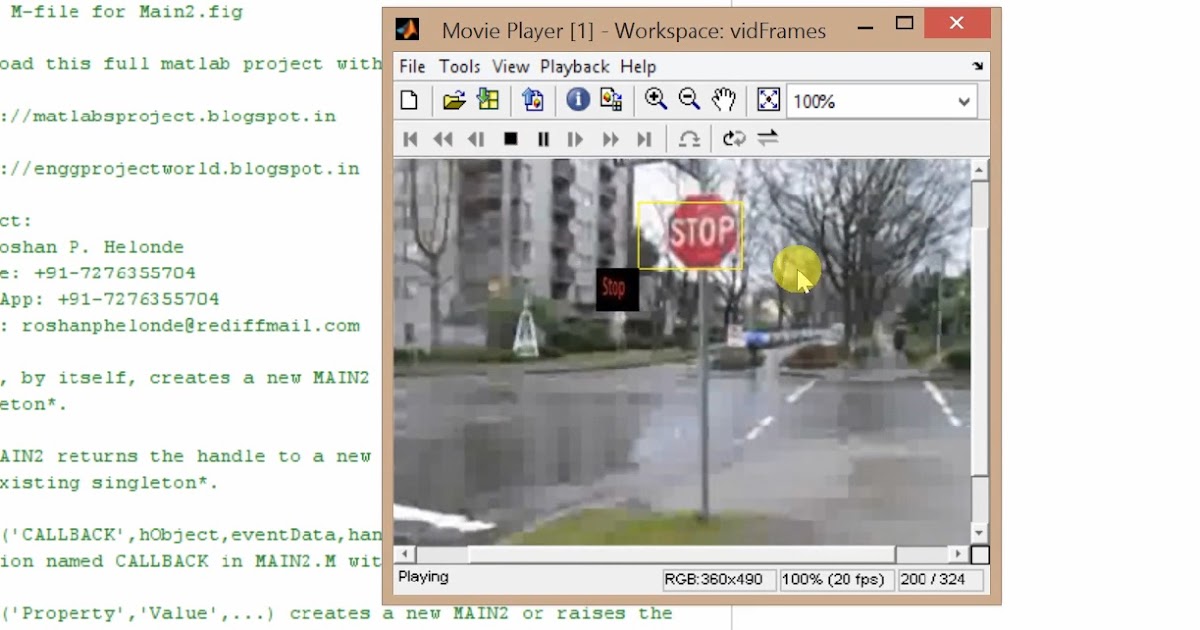 Traffic Sign Recognition Using Image Processing Matlab Project With Source Code ~ Matlab Project