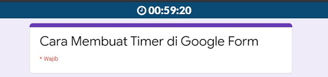 Cara Membuat Timer di Google Form