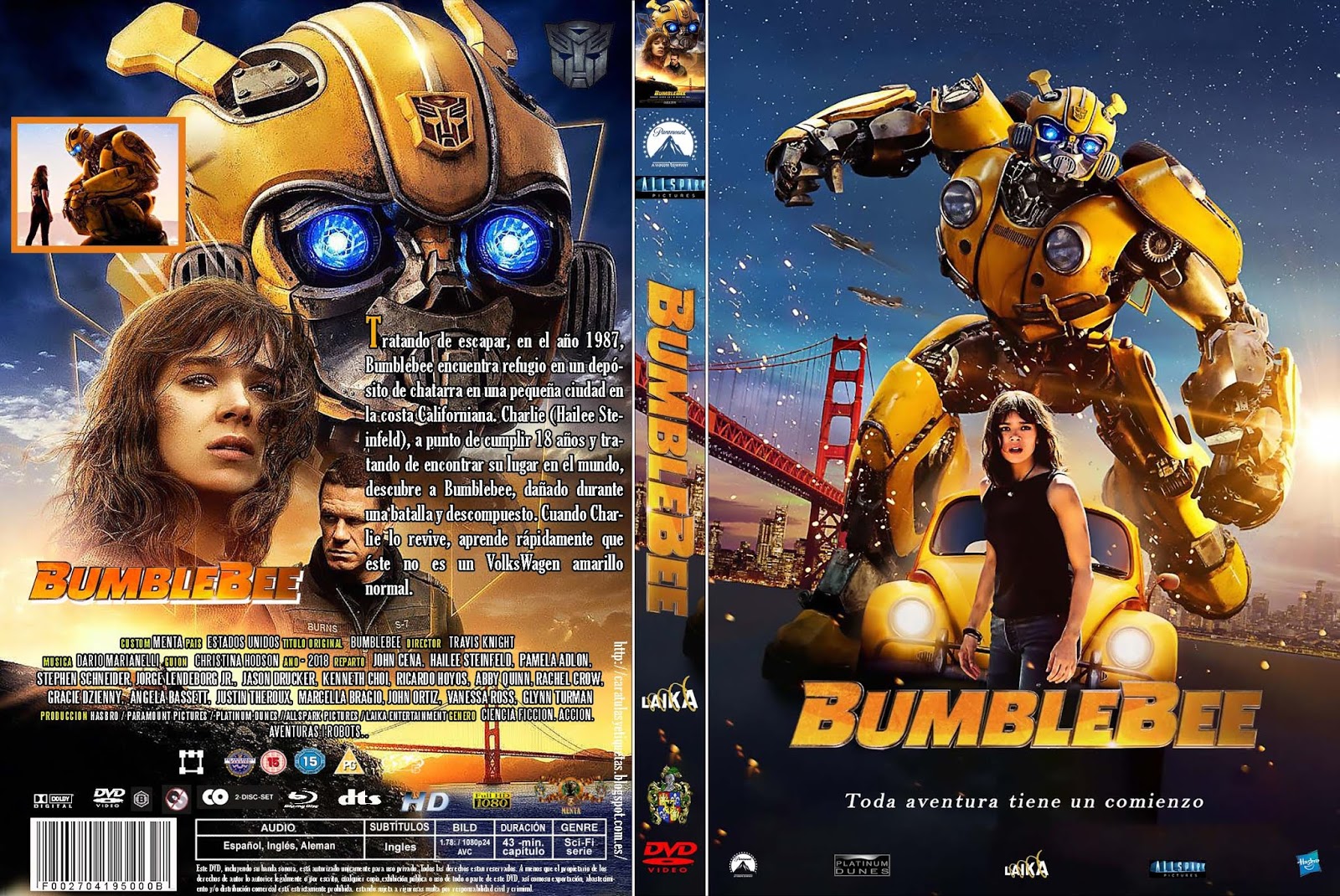 Caratulas y etiquetas: Bumblebee