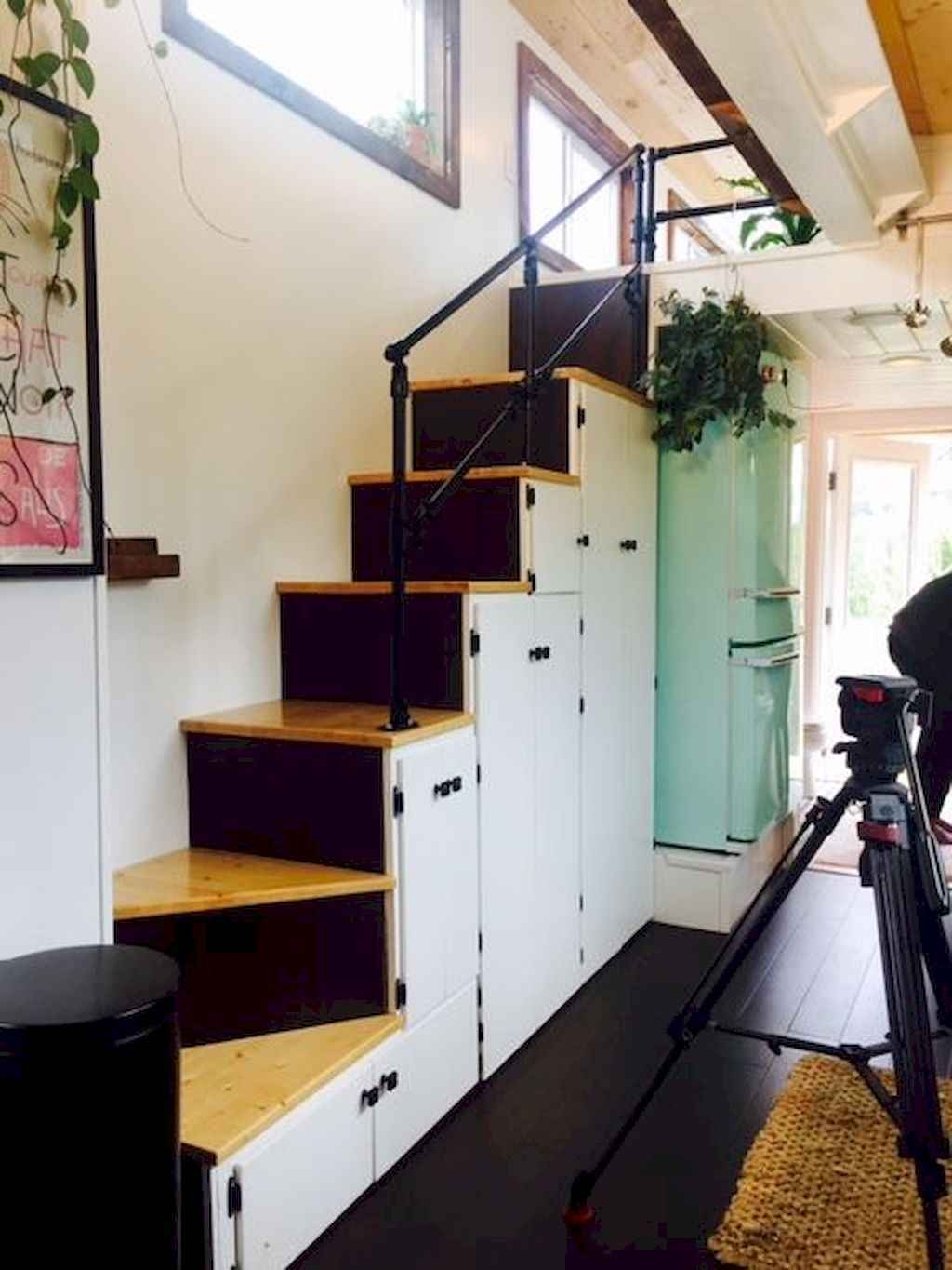 45+ Practical Loft Stair for Tiny House Ideas | ARA HOME