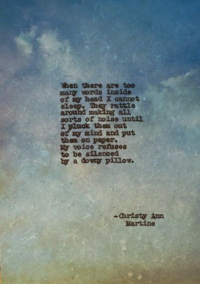 Christy Ann Martine: A Poem for Writers