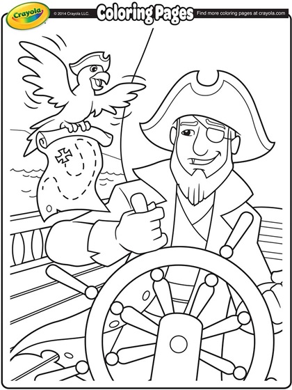 Pirate Coloring Page ~ Coloring Print