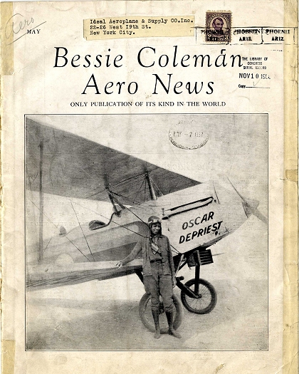 Bessie Coleman: Flying the Blues: Bessie Coleman Honored, but Not in ...