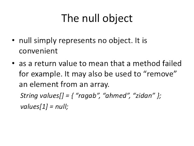 Null Keyword In Java