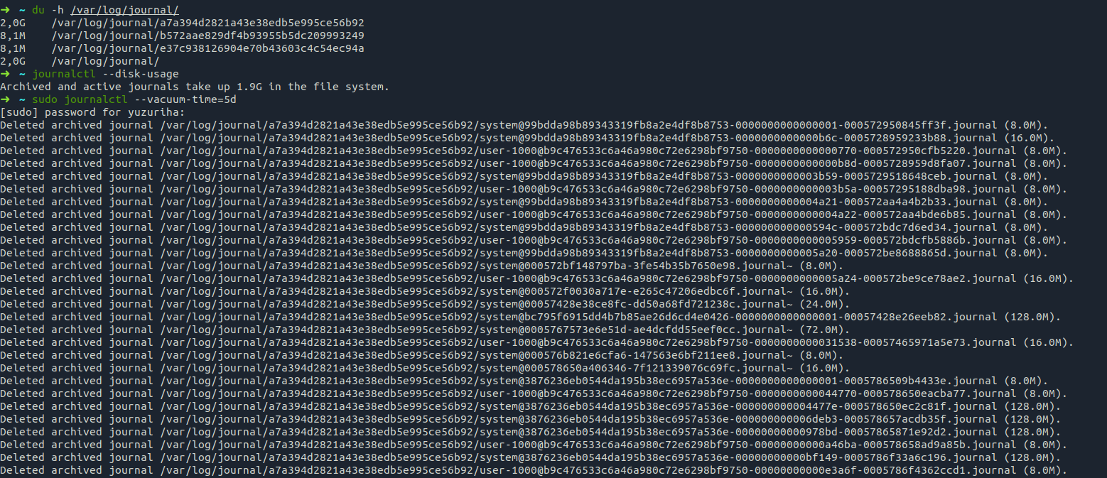 Membersihkan File Log Journal Systemd di Ubuntu - LinuxSec Membersihkan File Log Journal Systemd di Ubuntu - LinuxSec