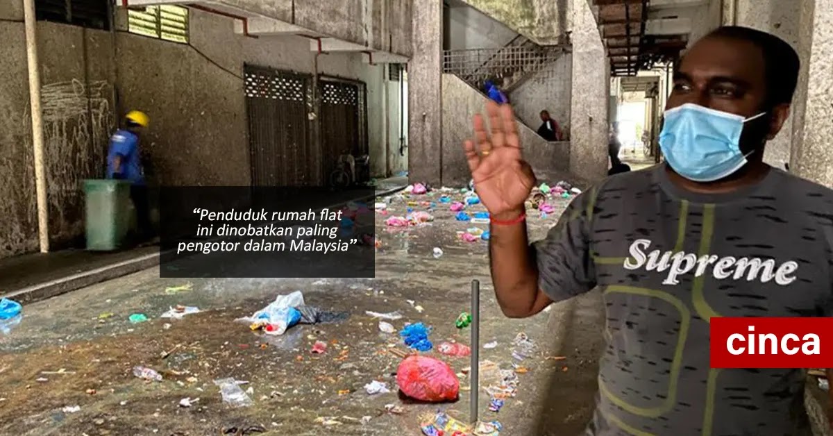 Penduduk rumah flat ini dinobatkan paling pengotor dalam Malaysia