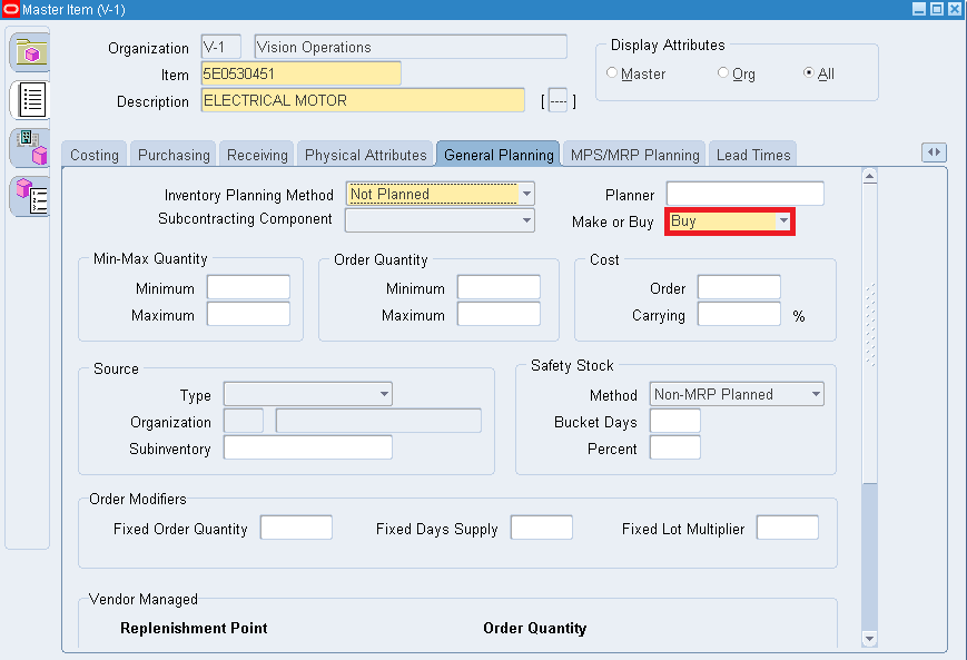 Oracle Applications Functional Sourcing Rule In Oracle Purchasing