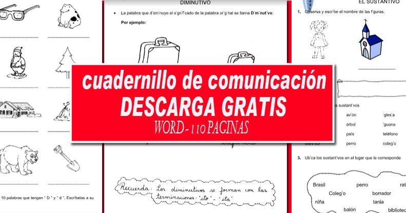 GRATIS: Cuadernillo de comunicación descarga gratis en WORD ~ Recursos ...