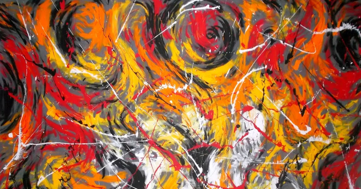 Lukisan abstrak semangat dan kebebasan adalah kombinasi kekuatan untuk ...