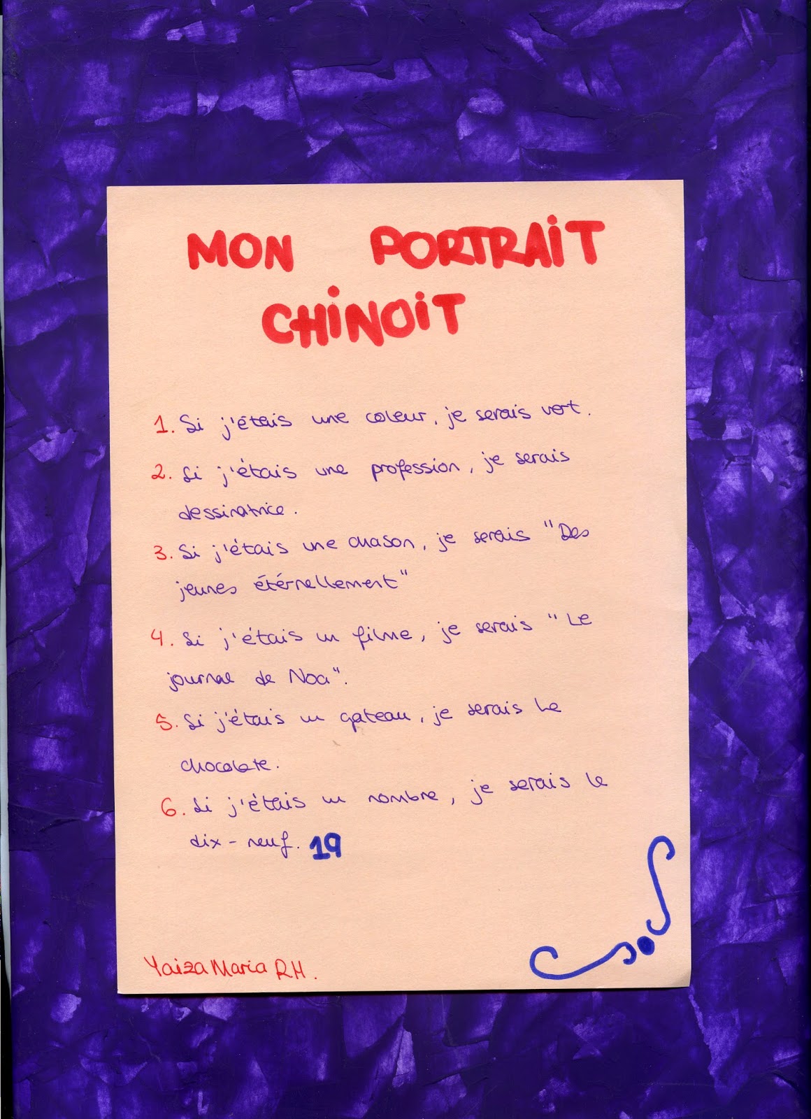 Le Coqui Hebdomadaire: Mon portrait chinois: Si j'étais...