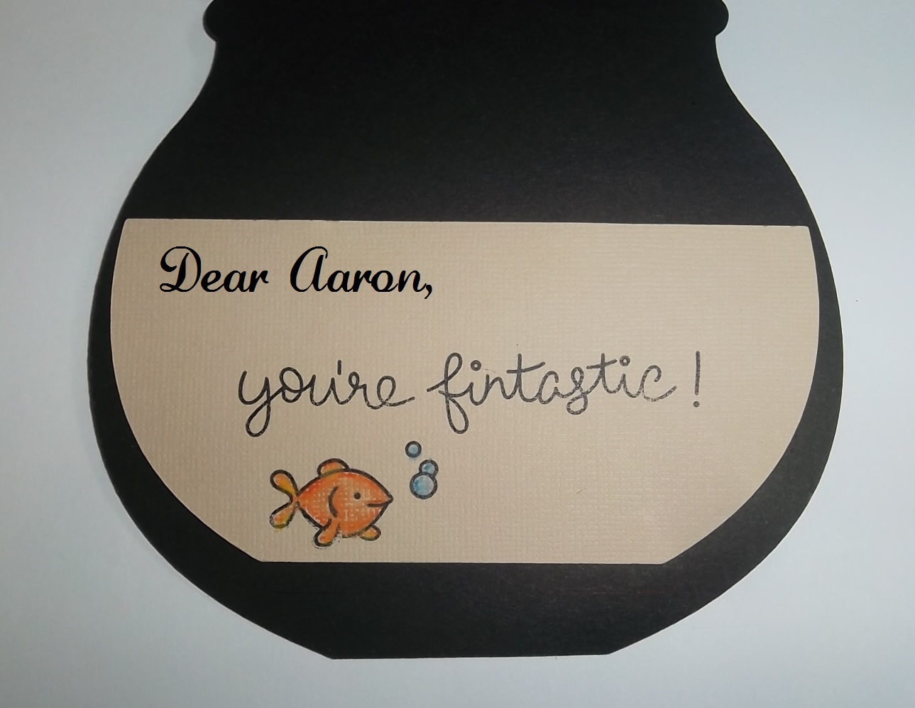 Cricut Fun!: A Fish Bowl Card