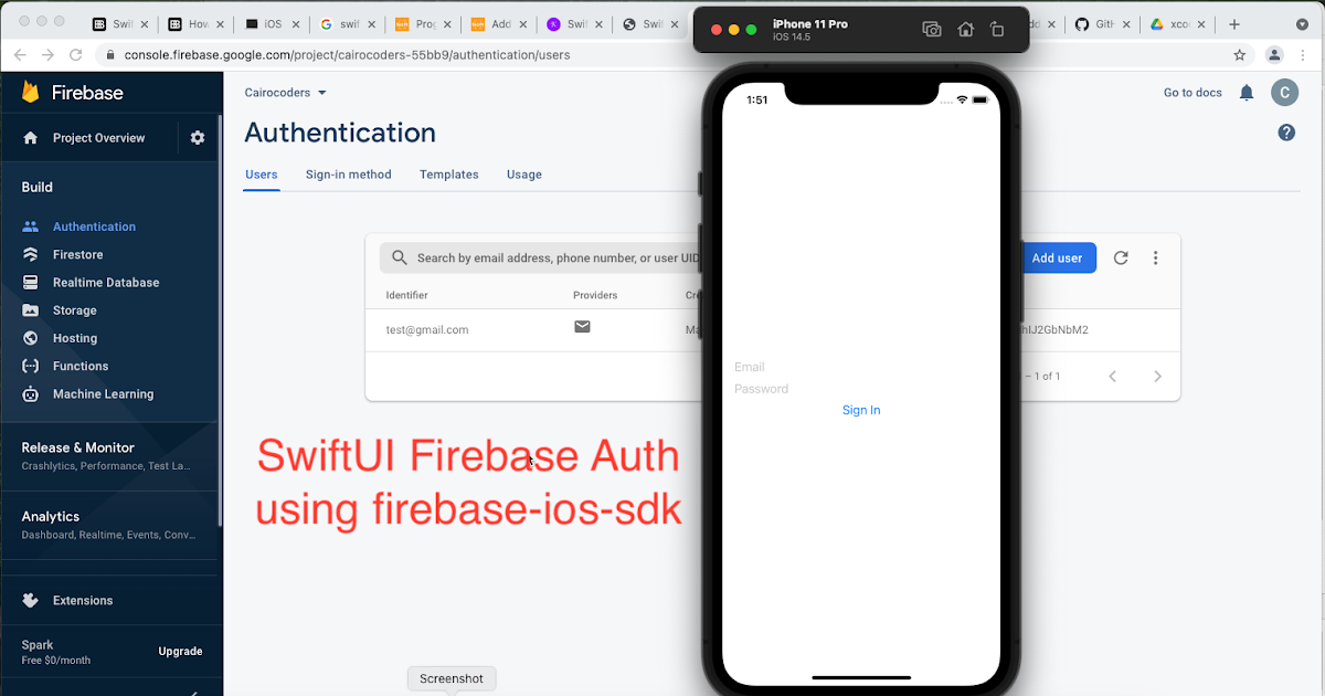 Swiftui Firebase Auth Using Firebase Ios Sdk Tutorial101