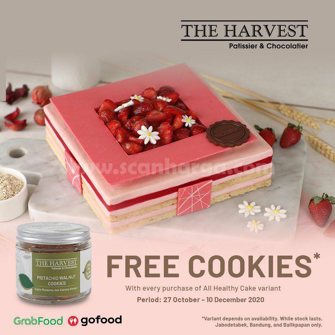 Promo The Harvest GRATIS Healthy Cookies via Gofood & Grabfood | scanharga