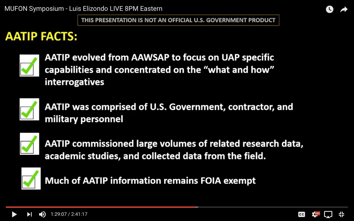 Unidentified Anomalous Phenomena - scientific research: AATIP/AAWSAP ...